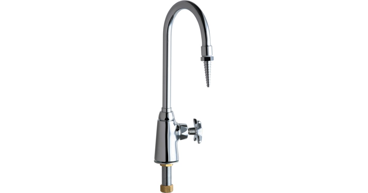 Chicago Faucets 969-CTF Tin Lined Pure Water Lab Faucet with Vacuum ...