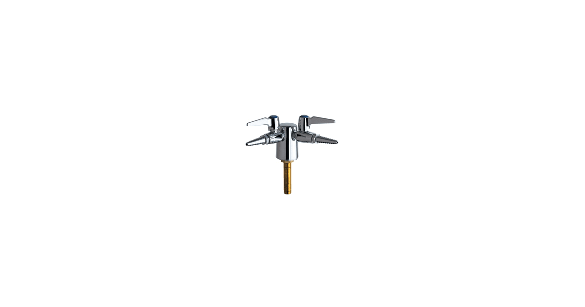 Chicago Faucets 982-909-957-3KAGV Deck Mounted Double Laboratory Turret ...