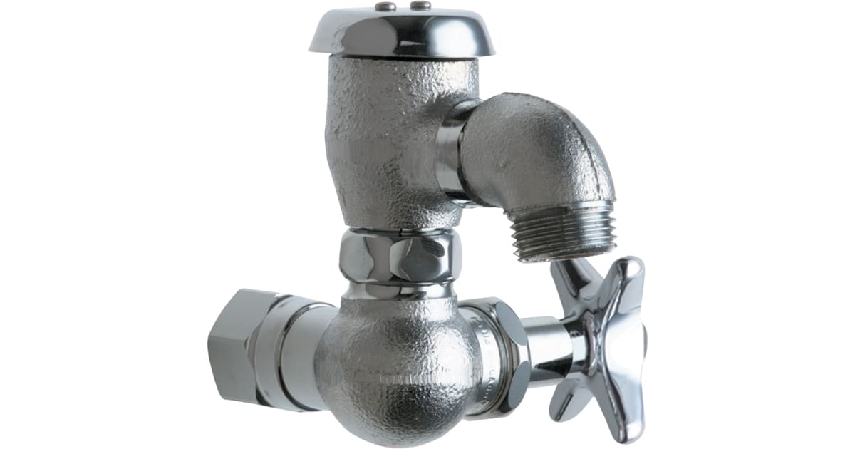 Chicago Faucets 998-633RCF Wall Mounted Hose Faucet with 3/4" Treaded ...