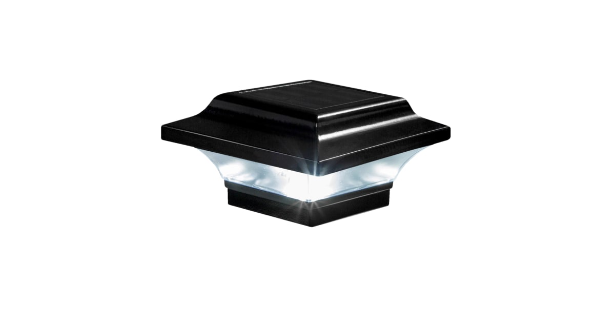 Classy Caps SLO82B Imperial 4-3/4" Wide Dual Mode LED Solar Post Cap ...