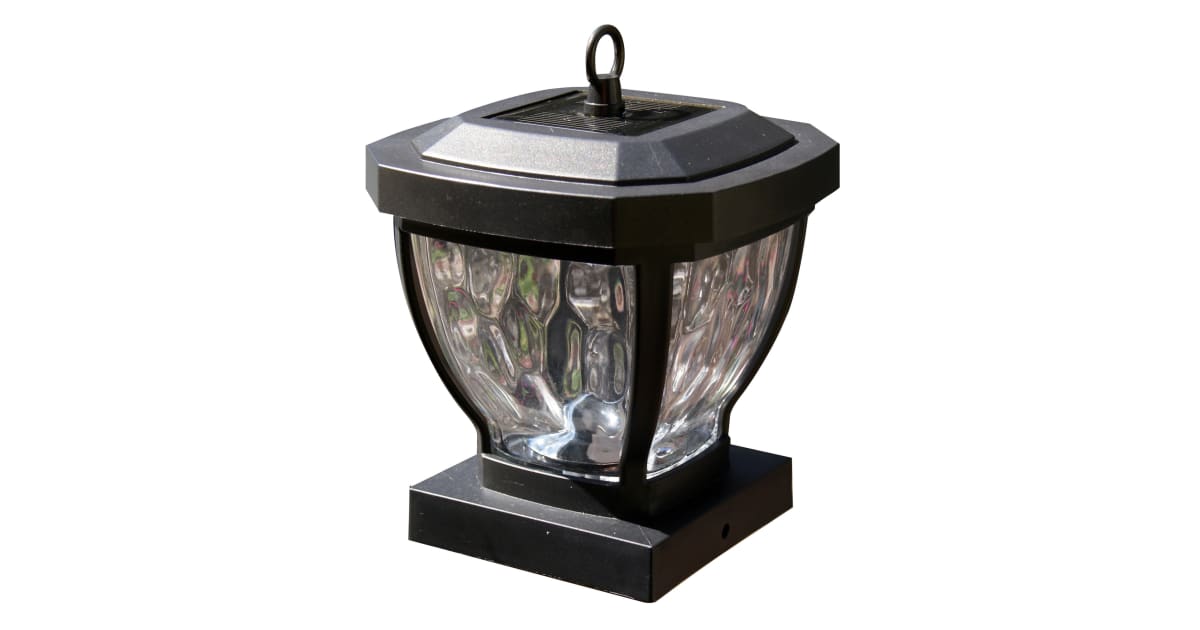 Classy Caps Manchester 6" Wide LED Solar Post Cap Light that fits 3.5 ...