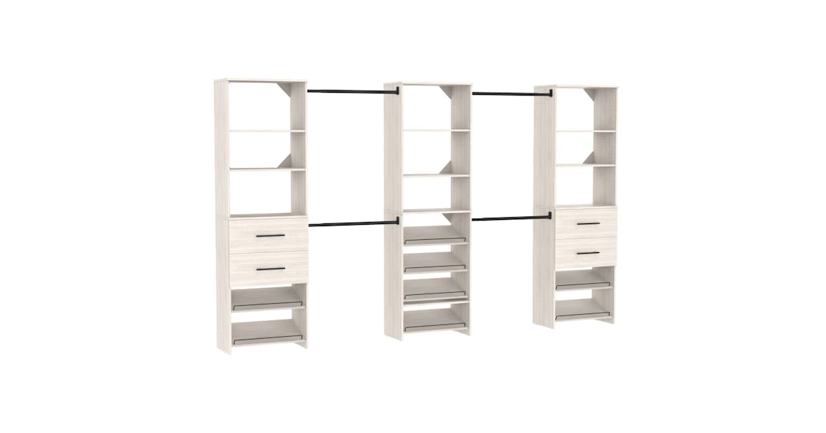 ClosetMaid 10000-05924 SuiteSymphony 5 to 10 Foot Large Closet System ...