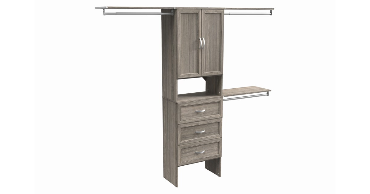ClosetMaid 1792040 SuiteSymphony 25"W Closet Organizer Tower with 3 ...