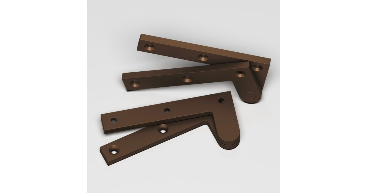 Colonial Bronze 4-M10B 4 Solid Brass 4-3/8" Wide Door Hinge - Pair ...