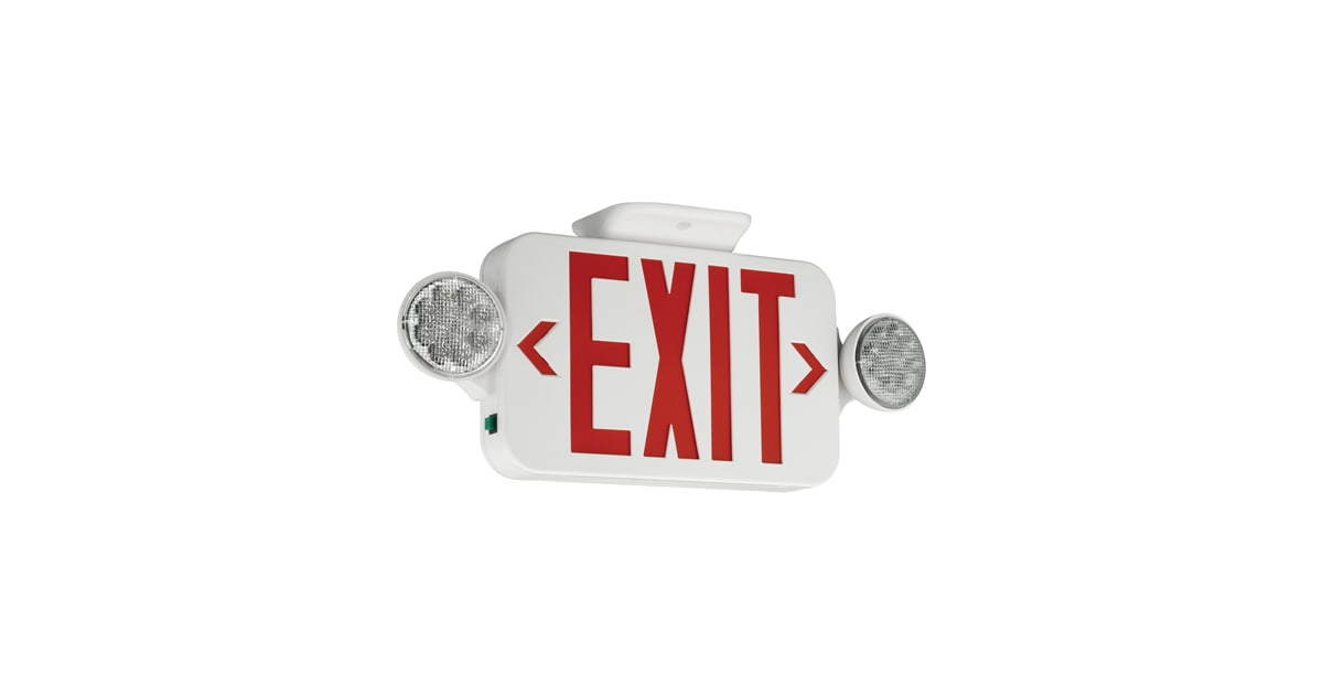 Compass Lighting CCRRC LED Combination Emergency / Exit Light ...