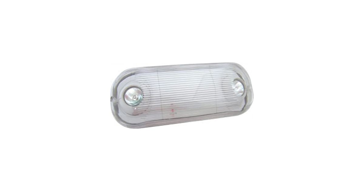 Compass Lighting CSWEU2 2 Light Halogen Wet Location Emergency Light ...