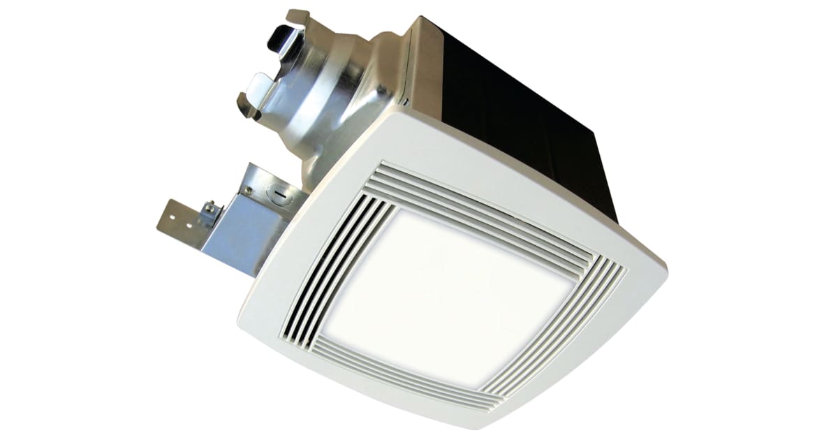 Continental Fan Manufacturing TBFS90L 90 CFM In-Ceiling Bathroom Fan ...