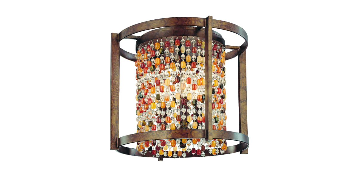 Corbett Lighting 120-33 Three Light Flush Mount Ceiling Fixture From ...