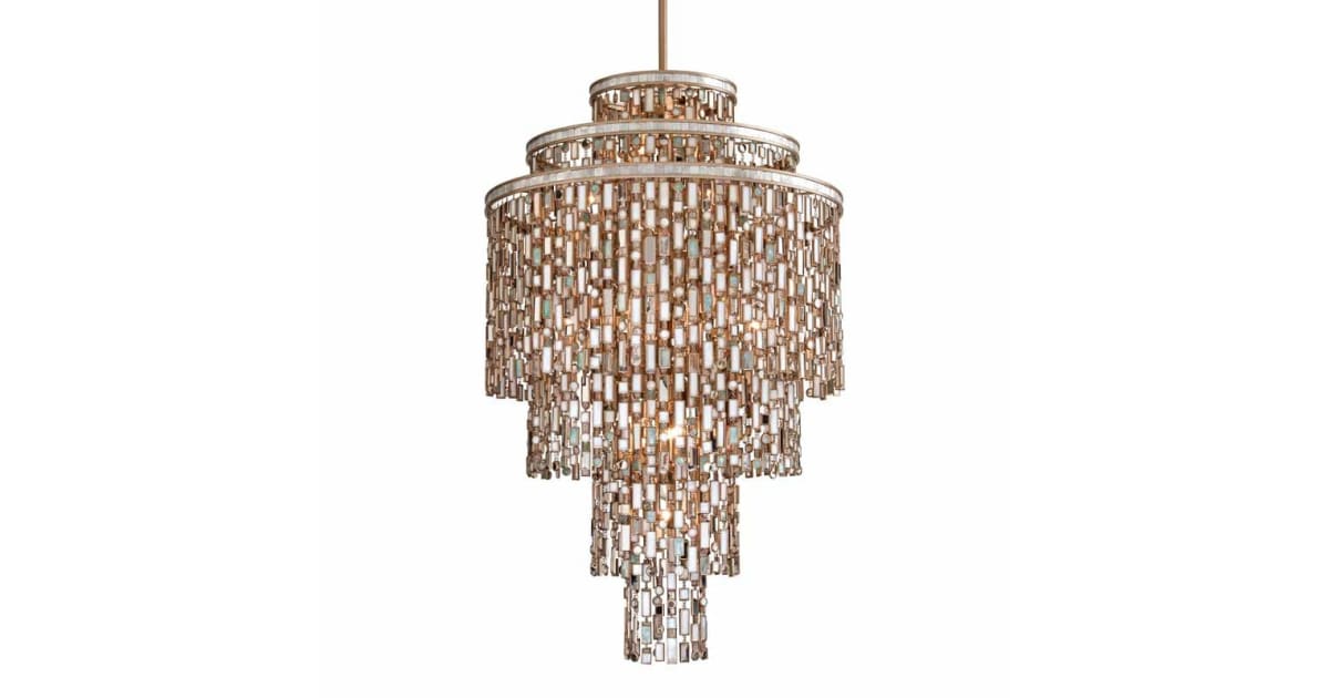 Corbett Lighting 142-719-CPL Dolcetti 19 Light 32" Wide Chandelier with ...