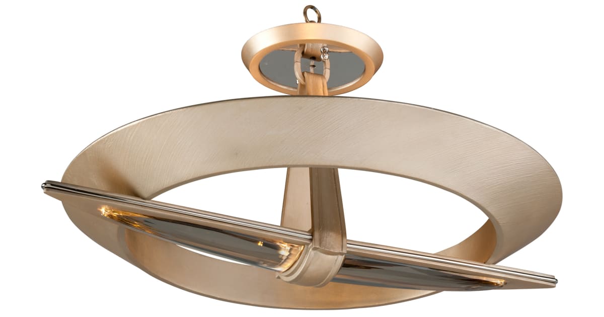 Corbett Lighting 171-36 Sublime 6 Light Semi-Flush Ceiling Fixture with ...