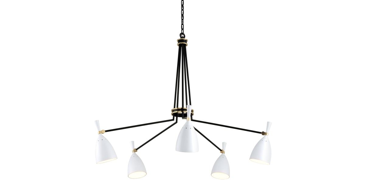 Corbett Lighting 281-05 Utopia 5 Light 51" Wide LED Chandelier | Build.com