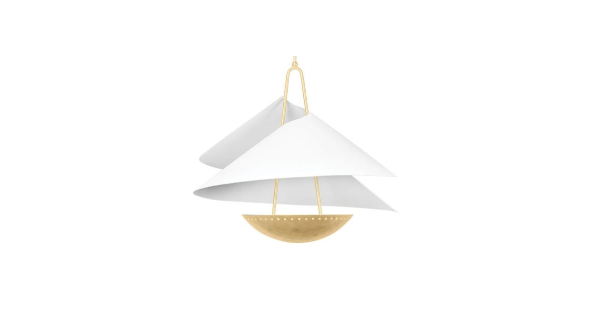 Corbett Lighting 411-34-VGL/GSW Carini 4 Light 35" Wide Pendant ...