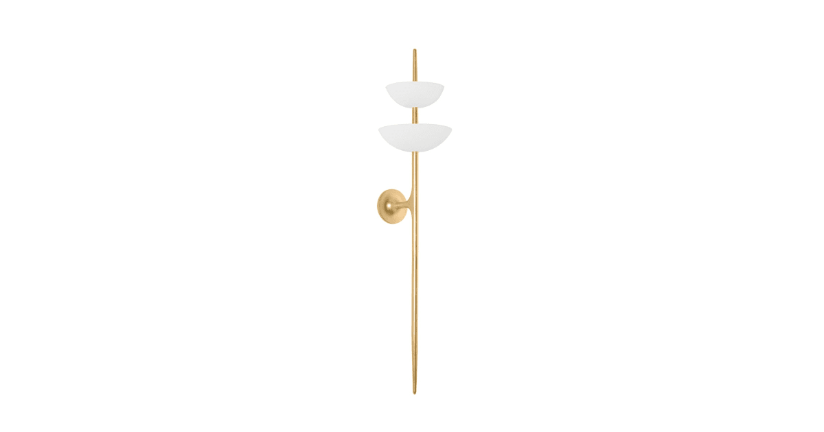 Corbett Lighting 477-02-VGL/GSW Evander 54" Tall Wall Sconce | Ferguson Home