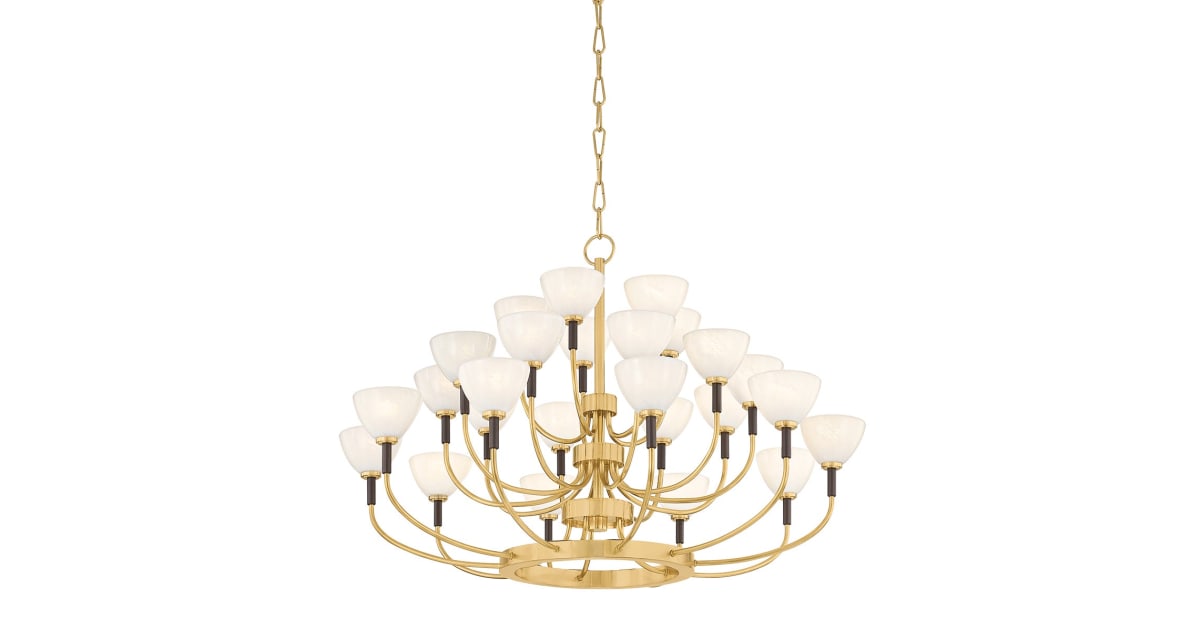 Corbett Lighting 489-38-VB/BRZ Brahma 25 Light 38" Wide Chandelier | Ferguson Home