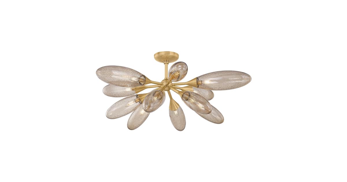 Corbett Lighting 497-12-VB Cordoba 12 Light 40" Wide Semi-Flush Ceiling ...