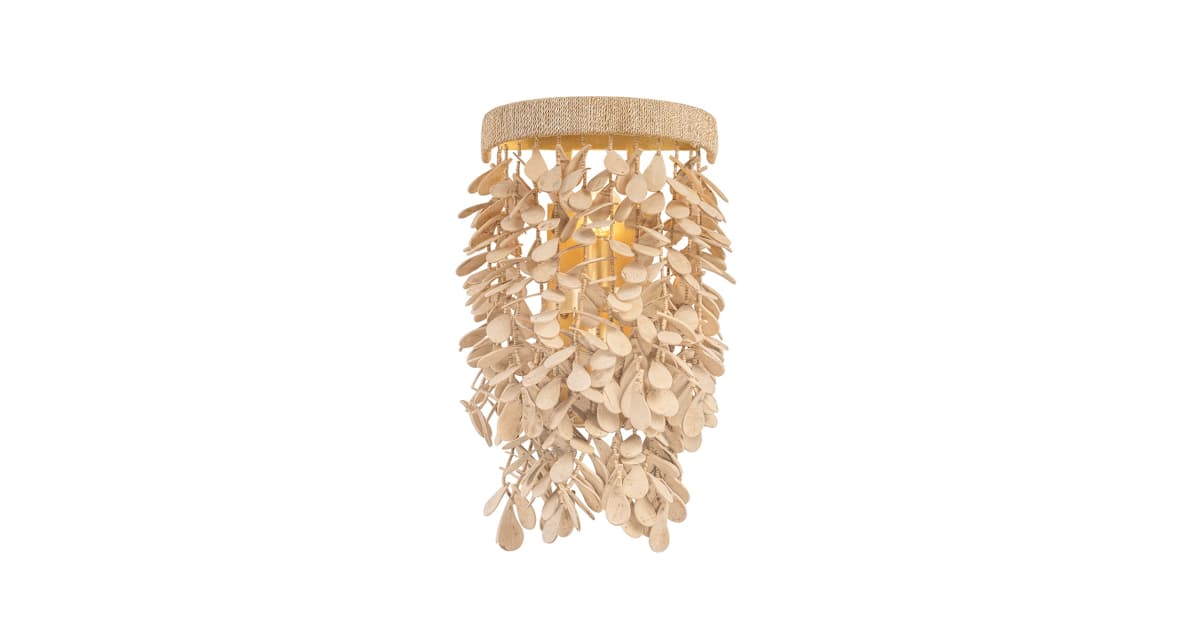 Corbett Lighting 552-02-VGL Naxos 2 Light 17" Tall Wall Sconce with ...