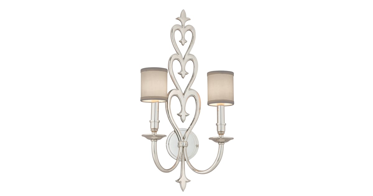 Corbett Lighting 160-12 Heart Throb 2 Light Solid Brass Wall Sconce ...