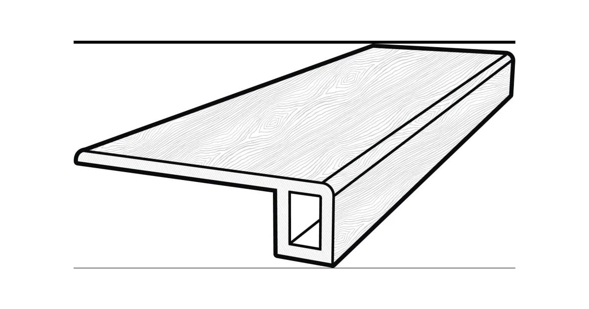 COREtec BT6NC-12263 CT Scratchless 94" Long Vinyl Glue Down End Cap ...