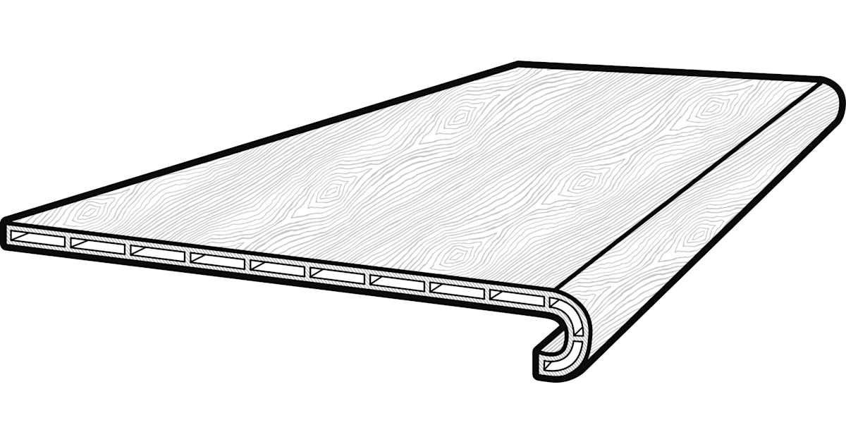 COREtec Q19CT-03037 94" x 5" Vinyl Floating or Glue Down Stair Tread ...