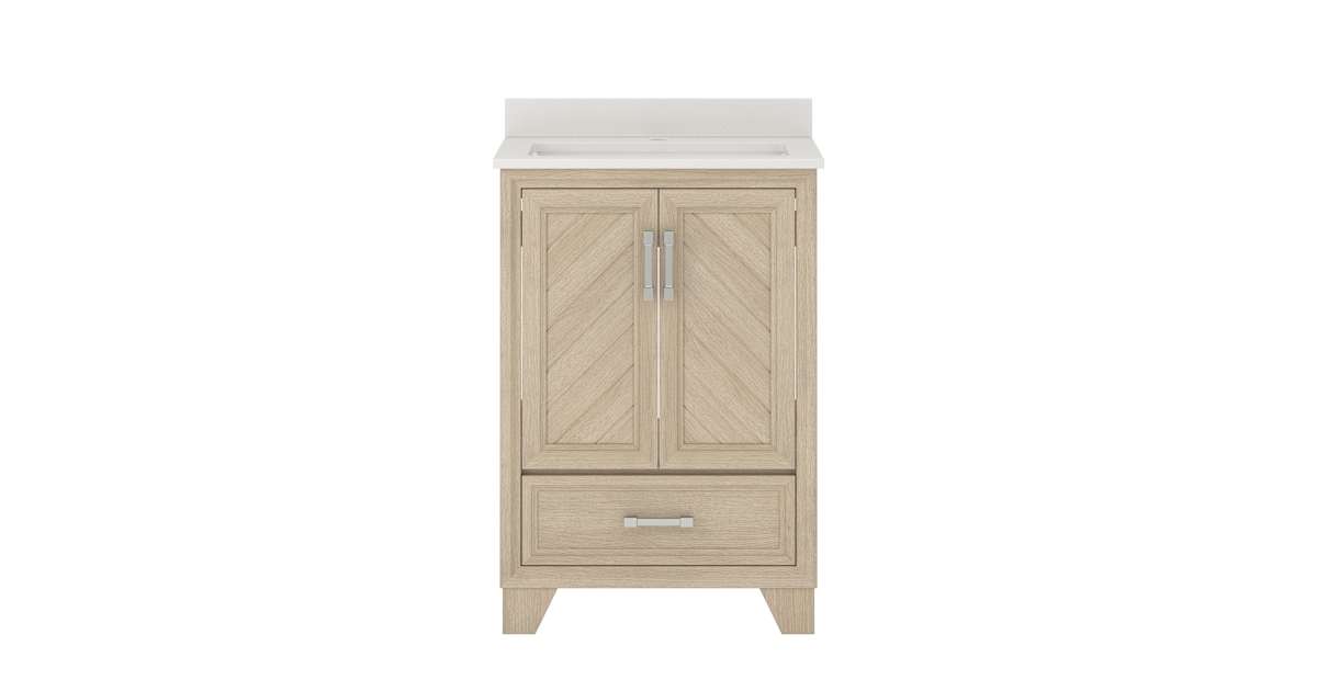 CRAFT + MAIN AWNVT2419D Ashlow 24" Free Standing Single Basin Vanity ...