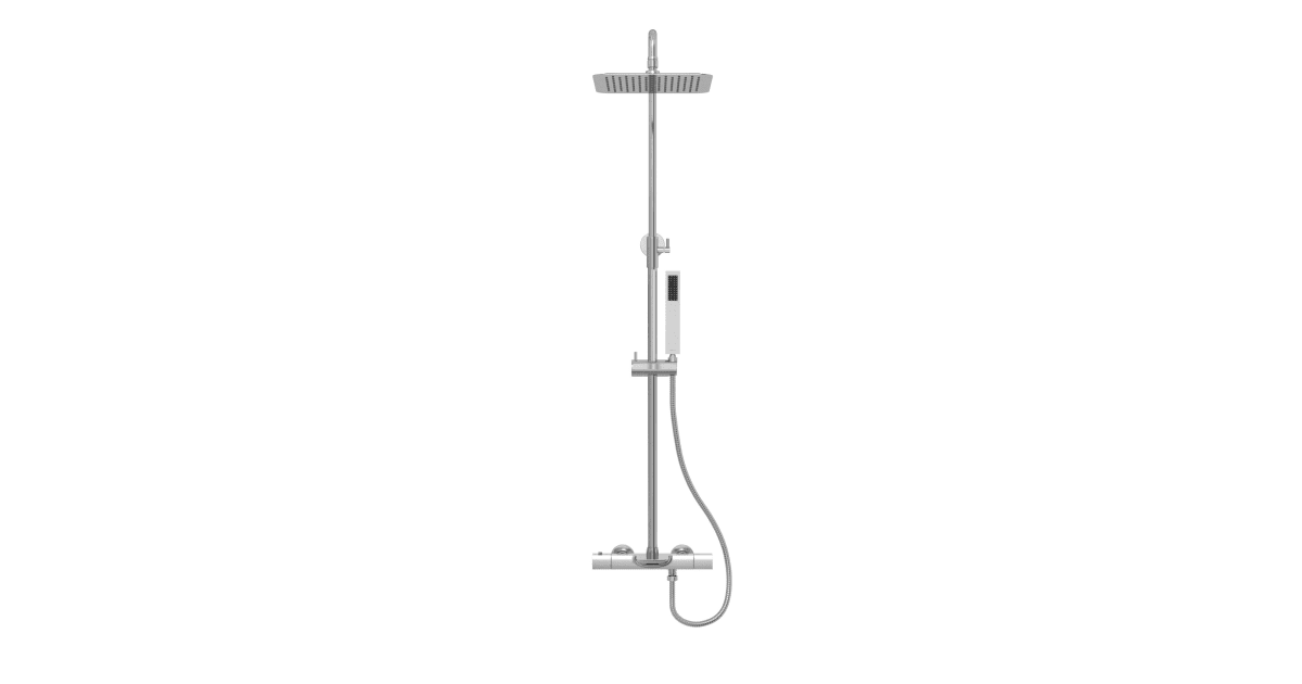 CRAFT + MAIN TS-1450-S3C Thermostatic Shower System with Shower Head ...