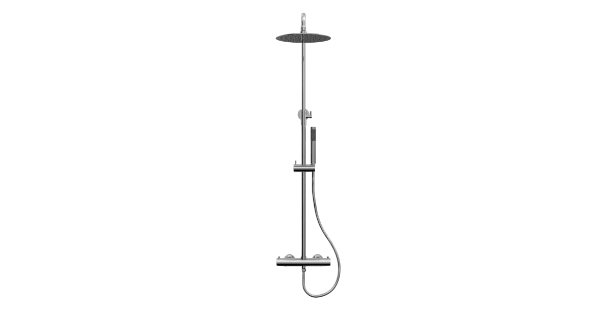 CRAFT + MAIN TS-4900-R2C Thermostatic Shower System with Shower Head ...