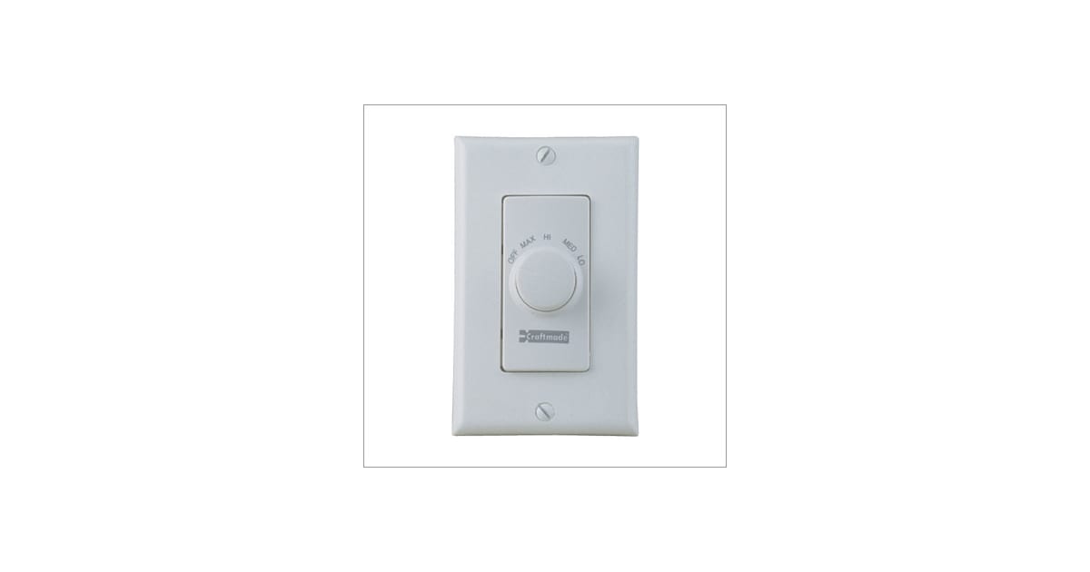 Craftmade CM-RTF-W Four Speed Fan Wall Control | Ferguson Home