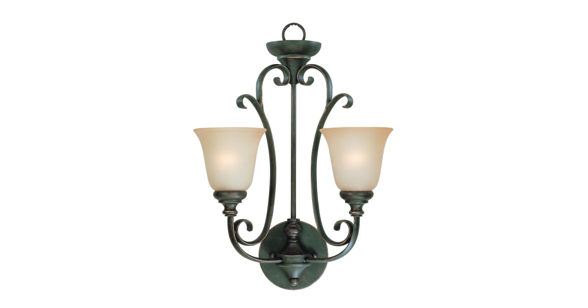 Craftmade 24222-MB Barrett Place 2 Light 16" Wide Wall Sconce | Build.com