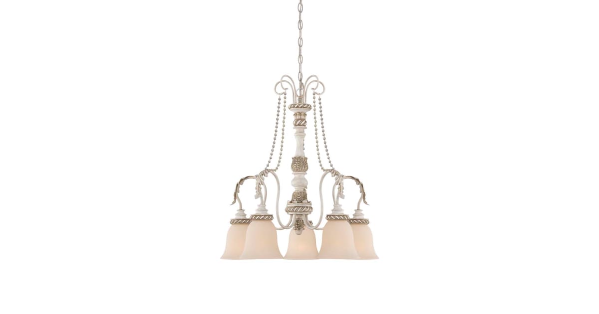Craftmade 27335-ATL Zoe Single Tier 5 Light Chandelier - 24.5 Inches ...