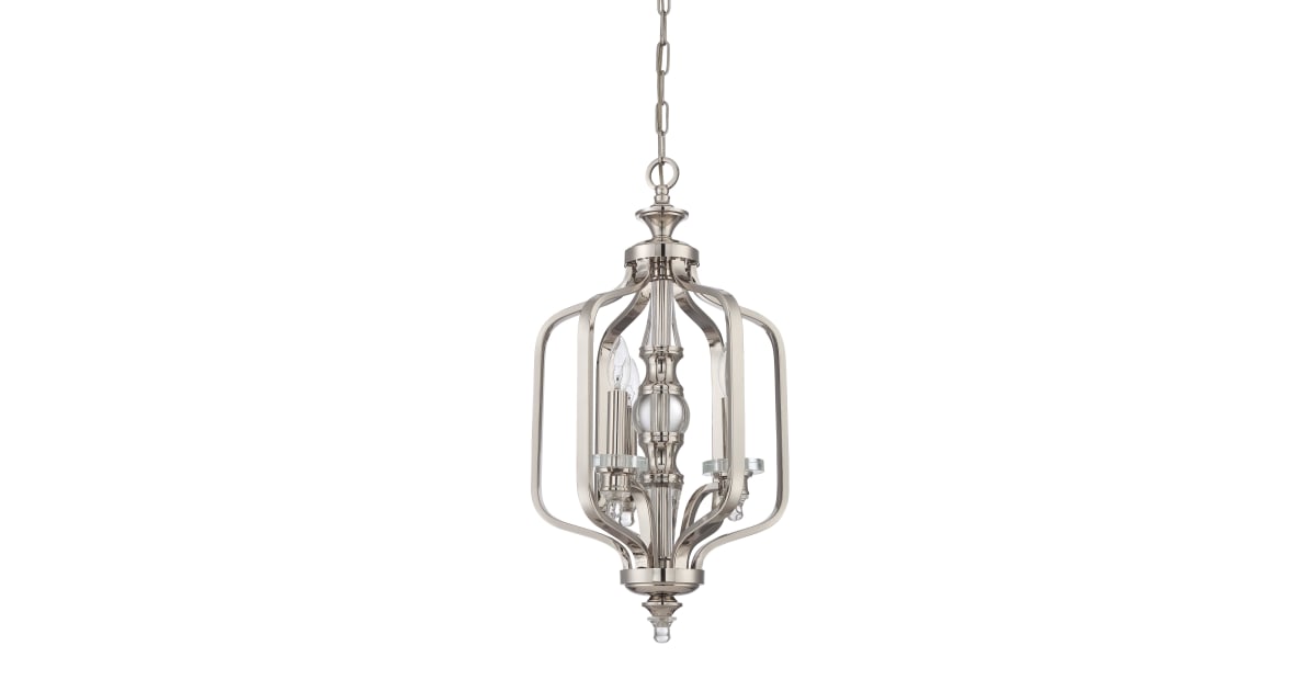 Craftmade 37433-PLN Laurent 3 Light Foyer Indoor Pendant - 13 Inches ...