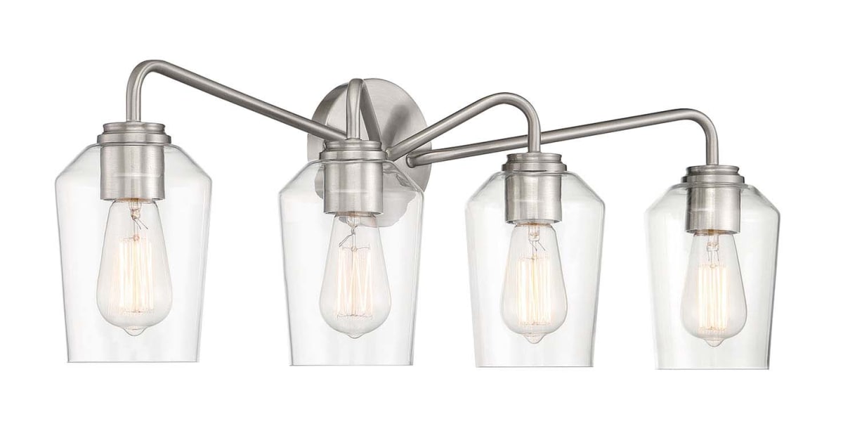 Craftmade 56104-BNK Shayna 4 Light 31" Wide Vanity Light with Clear ...