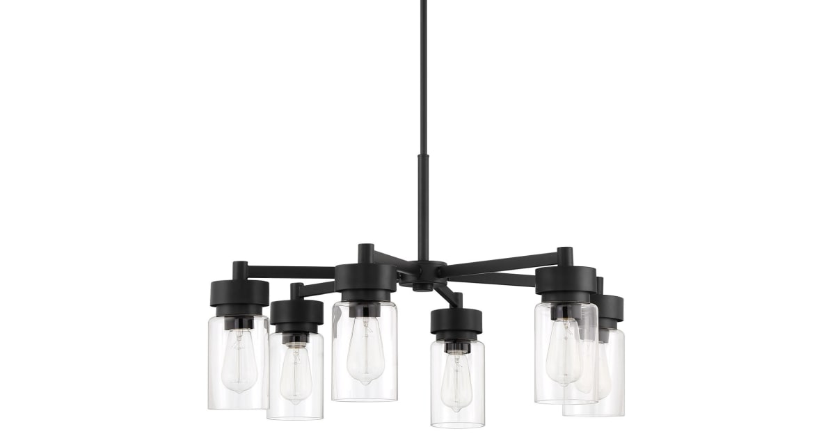 Craftmade 57126-MN Bennet 6 Light 28" Wide Outdoor Chandelier ...