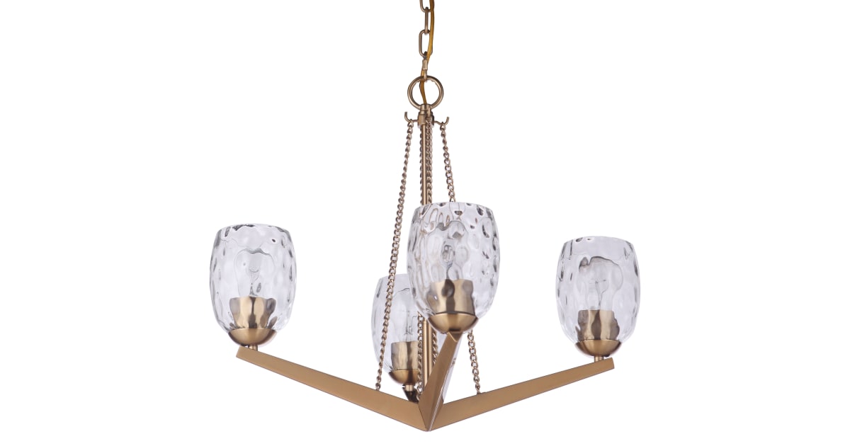 Craftmade 57324-SB Guiding Star 4 Light 22" Wide Chandelier | Ferguson Home