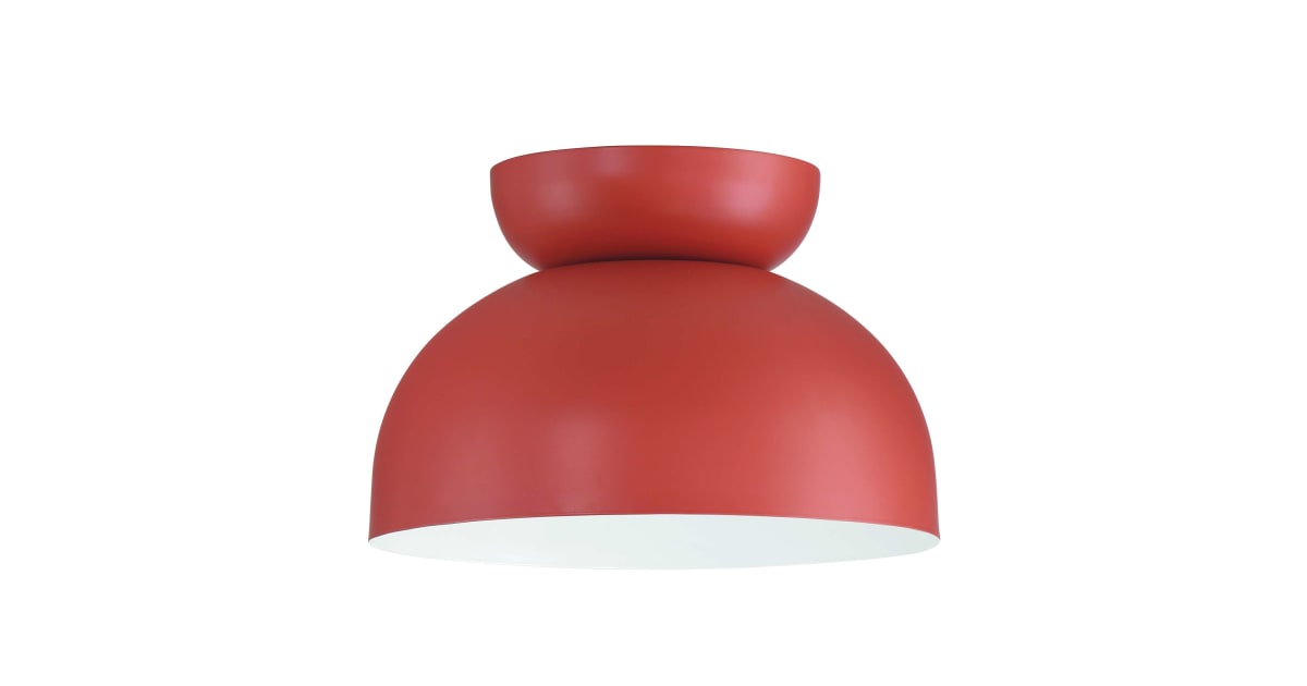 Craftmade 59181-BCY Ventura Dome 11" Wide Flush Mount Ceiling Fixture ...