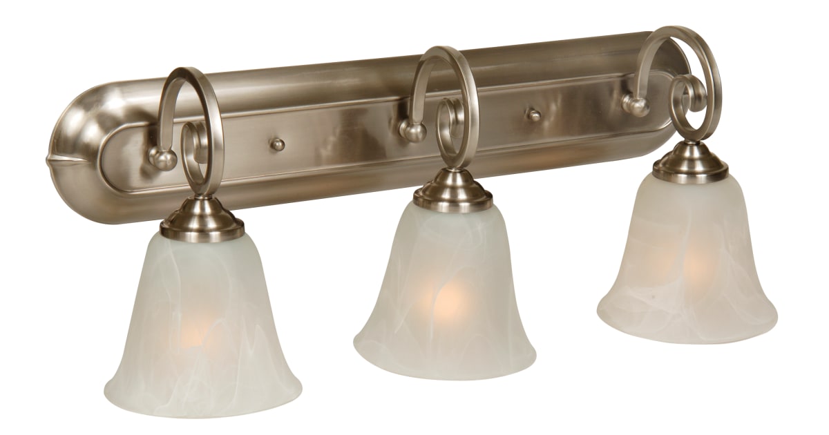Craftmade 7123BNK3 Builders 24" Wide 3 Light Bathroom Vanity Light ...