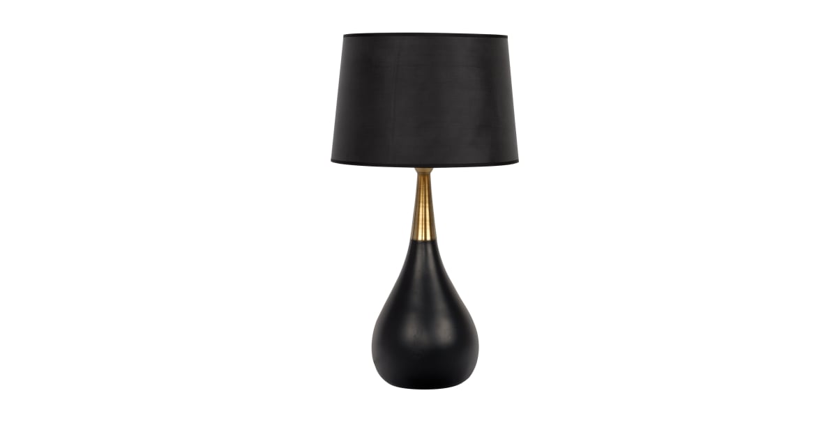 Craftmade 86222 28" Tall Accent Table Lamp with Black Shade | Ferguson Home