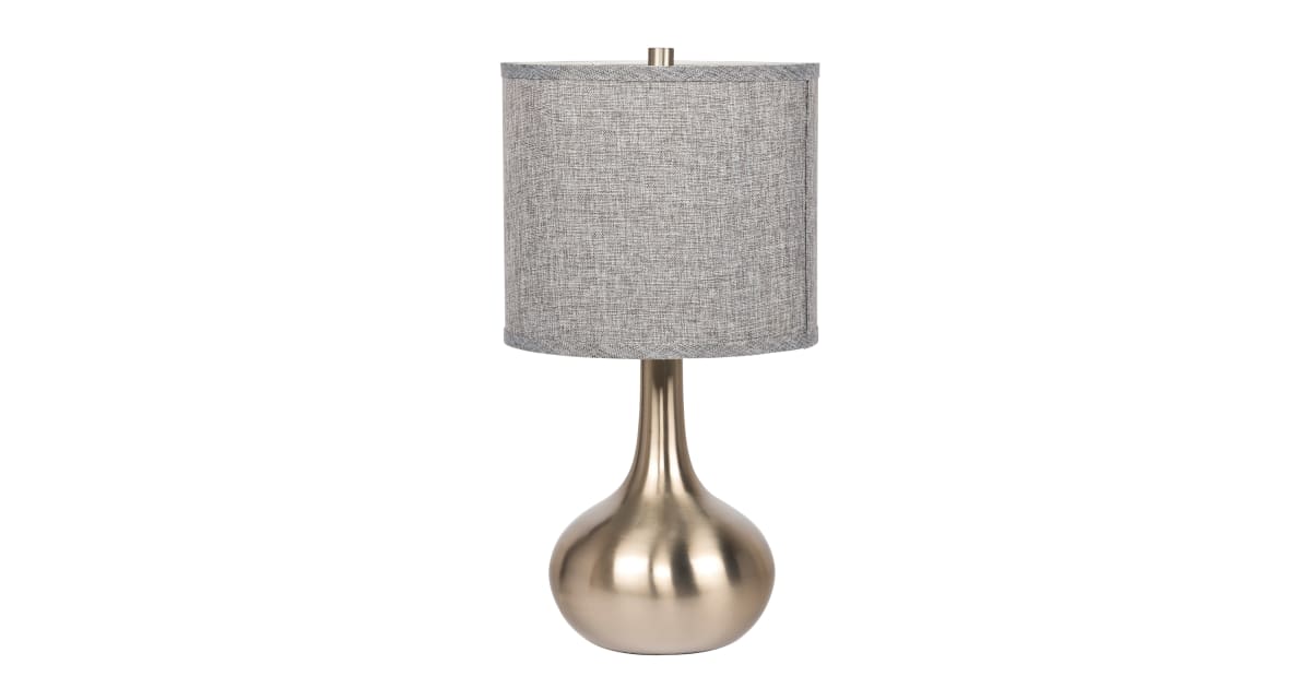 Craftmade 86235 25" Tall Accent Table Lamp with Grey Shade | Ferguson Home