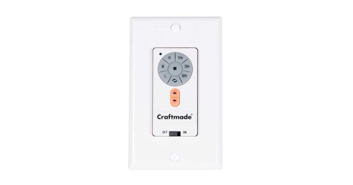 Craftmade ICS2-WALL Fan and Light Wall Control for Craftmade Ceiling ...