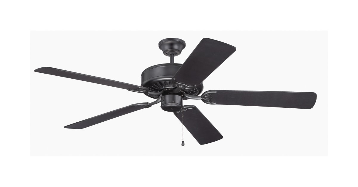 Craftmade K11136 Pro Builder 52" 5 Blade Indoor Ceiling Fan with Blades ...