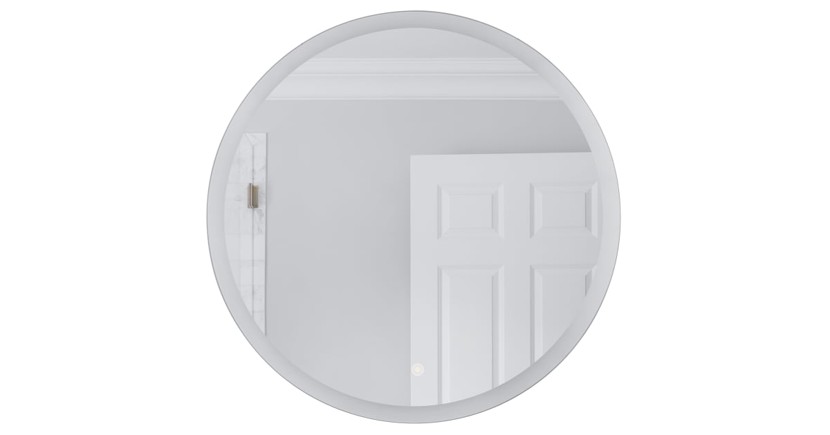 Craftmade MIR112-W LED Lighted Mirror 28" Diameter Circular Bathroom ...