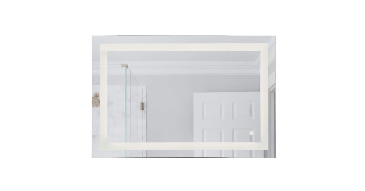 Craftmade MIR115-W LED Lighted Mirror 48" W x 31-15/16" H Rectangular ...