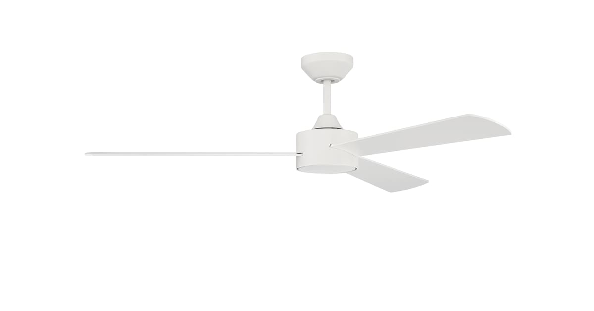 Craftmade PRV52MWW3-NWF Provision 52" 3 Blade Indoor / Outdoor Ceiling ...