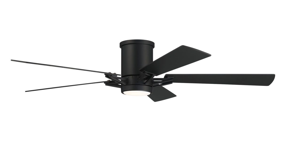Craftmade WYT52FB5 Wyatt 52" 5 Blade Smart LED Ceiling Fan with Remote ...