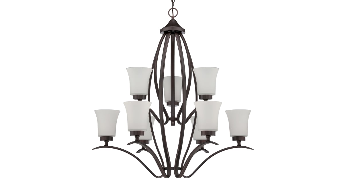 Craftmade 38329-ABZ Northlake 9 Light Chandelier - 32 Inches Wide ...