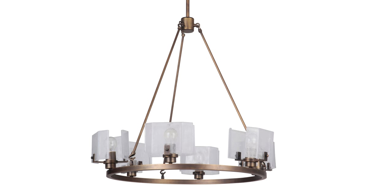 Craftmade 47626-PAB Trouvaille 6 Light 30-1/4" Wide Ring Chandelier ...