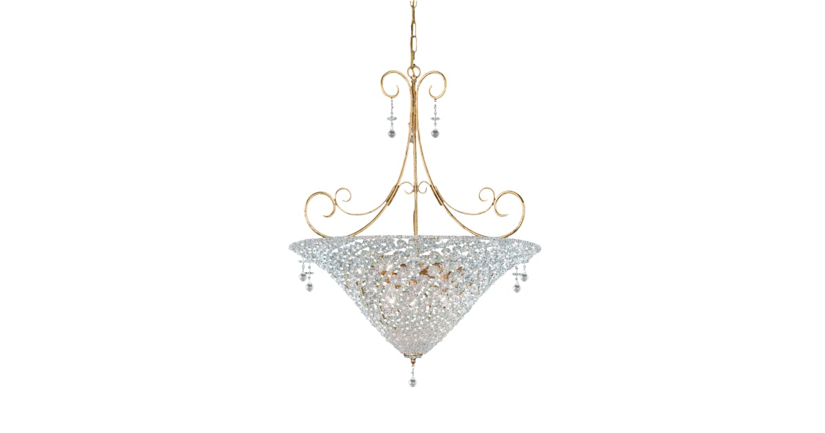 Crystorama Lighting Group 5905-BG-Clear Crystal Seven Light Pendant ...