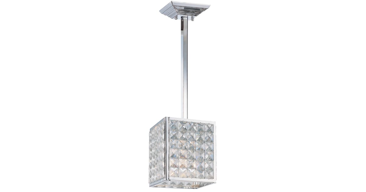 Crystorama Lighting Group 910-CH-CL-MWP Chelsea 1 Light Mini Pendant ...