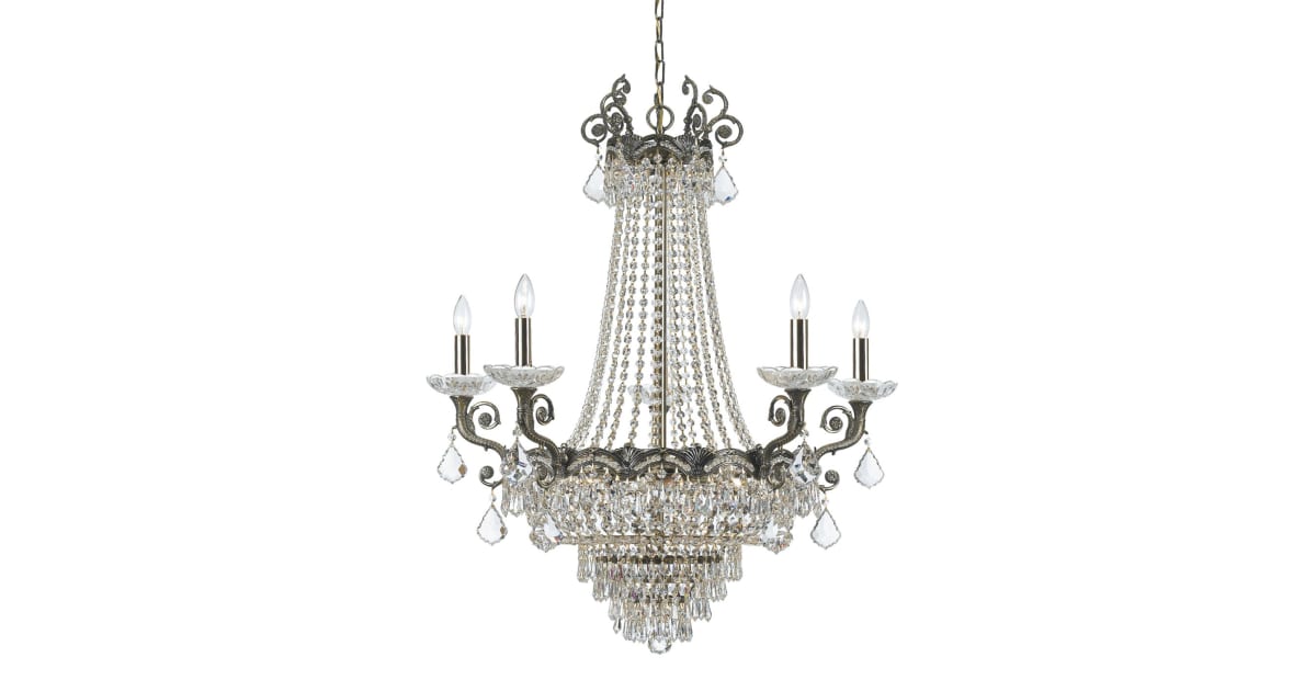 Crystorama Lighting Group 1486-HB-CL-SAQ Majestic 13 Light 33