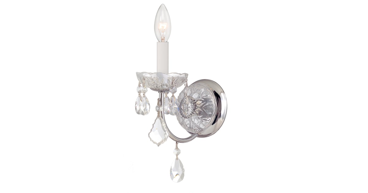 Crystorama Lighting Group 3221-CH-CL-S Imperial 14" Tall Wall Sconce ...