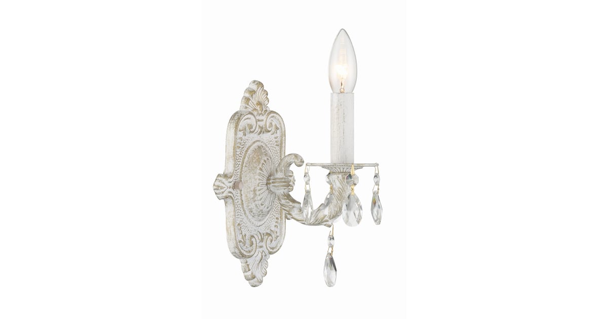 Crystorama Lighting Group 5021-AW-CL-S Paris Market 10" Tall Wall ...